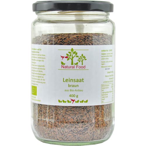 Bio Leinsaat braun - online kaufen bei naturalfoodshop.de